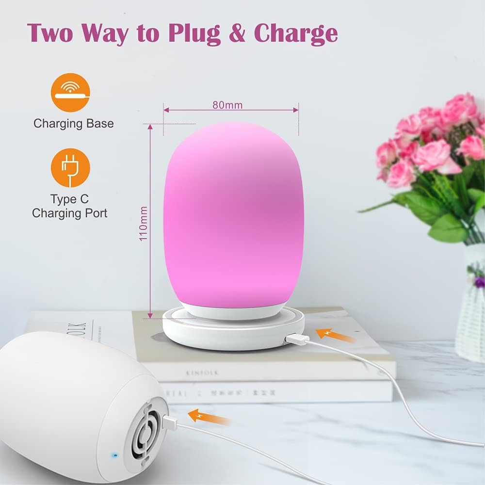ZEEFO Night Lights for Kids, LED Night Light with Touch Control & 2 ...