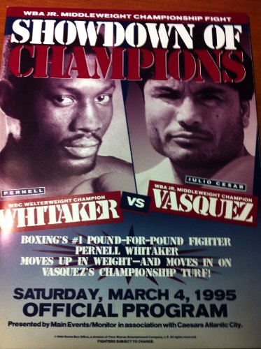 Showdown of Champions Pernell Witaker vs Julio Cesar Vasquez Official ...