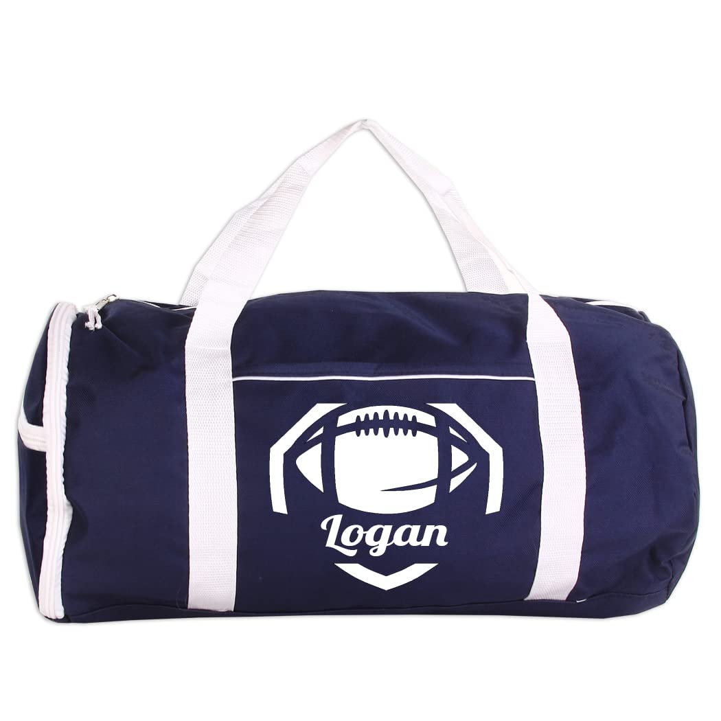 Amazon.com | Personalized Sport/Gym Roll Duffel Bag - Football | Sports ...