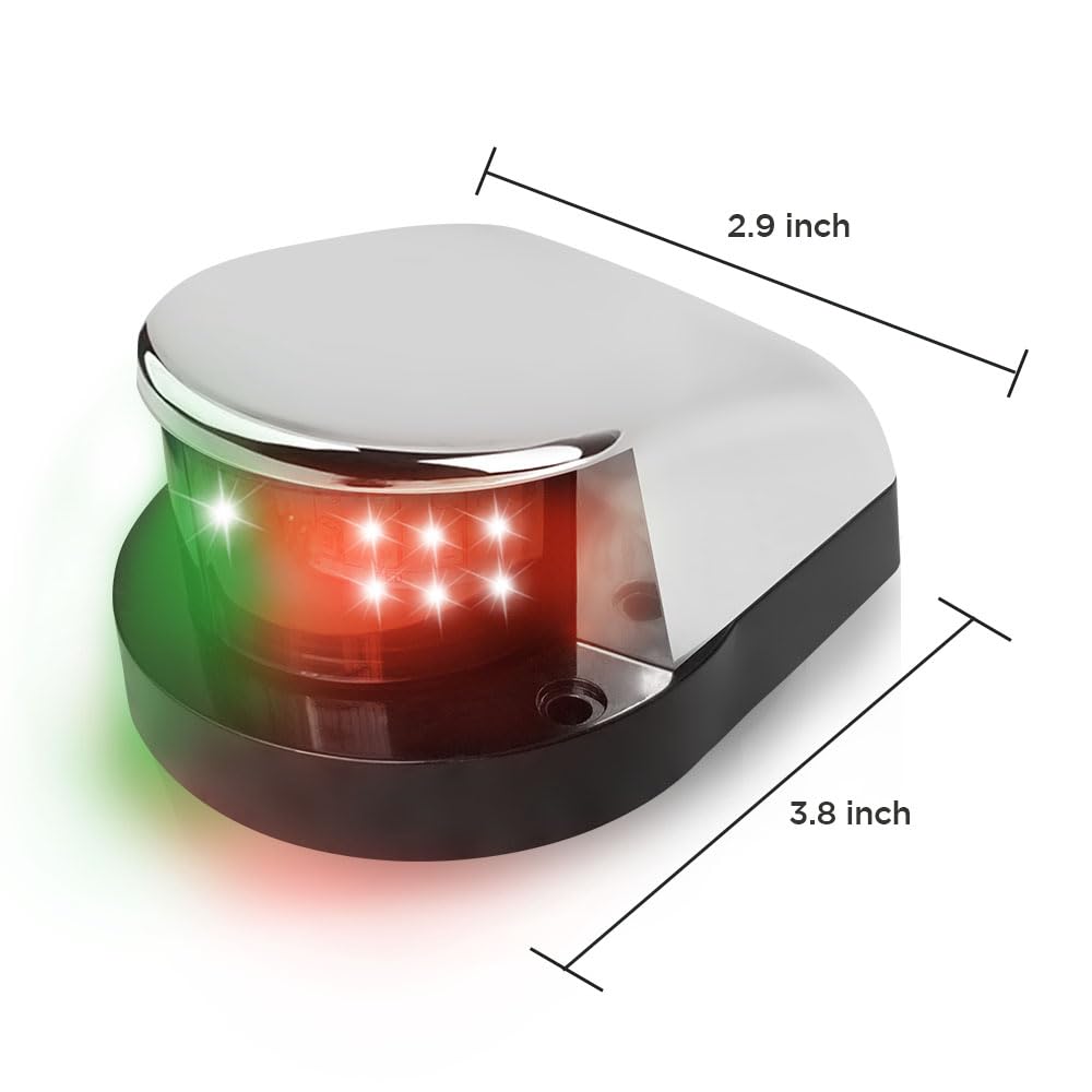 Snapklik.com : LED Boat Navigation Light Red And Green LED Marine ...