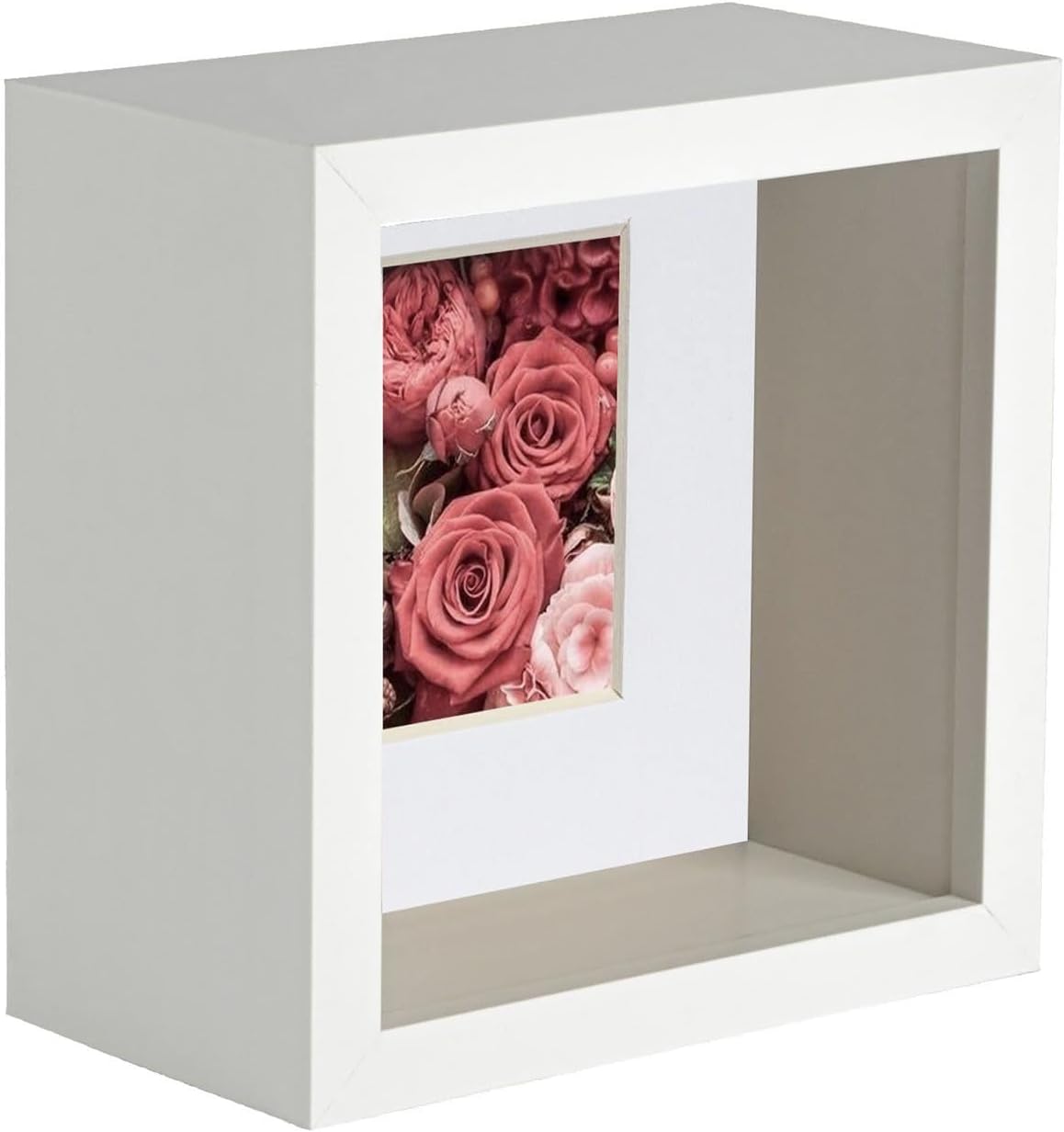 3D Shadow Box (22 x 22cm) Deep Frame for Objects up to 6.5 cm Object ...