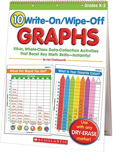 Amazon.com: Scholastic Write On/Wipe Off Graphs Flip Chart : Office ...