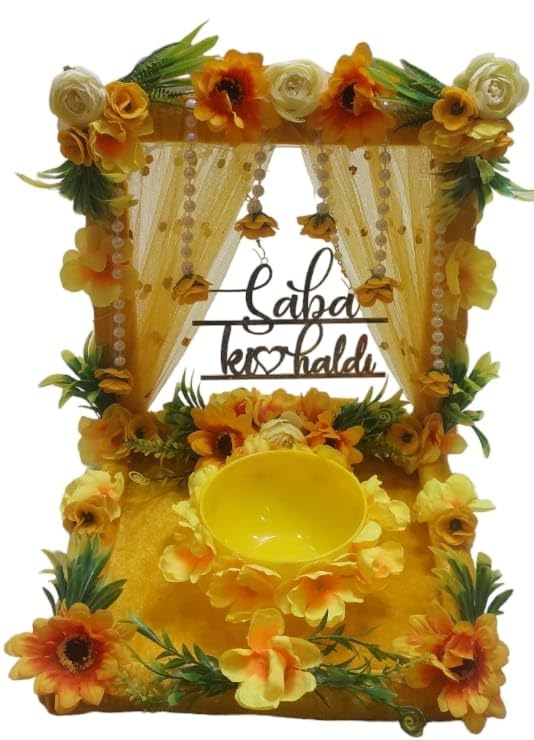 GiftsBouquet Haldi Platter for Haldi Ceremony I Wedding Haldi Platter ...