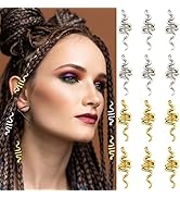 Amazon.com: NAISKA 24Pcs Gold Butterfly Braid Clips Spring Hair Jewelry ...