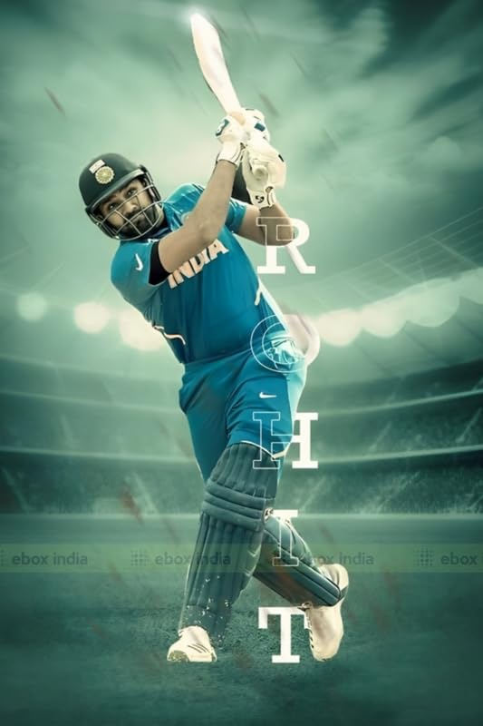 Poster of Rohit Sharma Cricketer, Rohit Sharma Posters for Room Wall ...