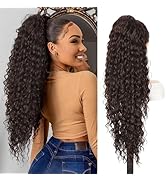Amazon.com : QGZ Ponytail Extension Drawstring Ponytail for Black Women ...