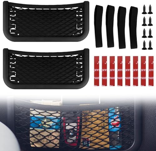 Storage Nets for Campervans, 2 Pcs Universal Car Mesh Storage Organizer ...