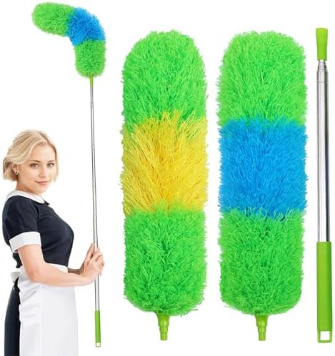 Amazon.com: Microfiber Feather Duster with Extendable Pole, 100-inch ...