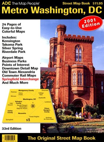 Metro Washington, D.C., Street Map Book: ADC, the Map People ...