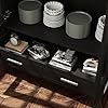 Amazon.com: ECACAD Bookcase Storage Cabinet with Glass Doors & Drawer ...
