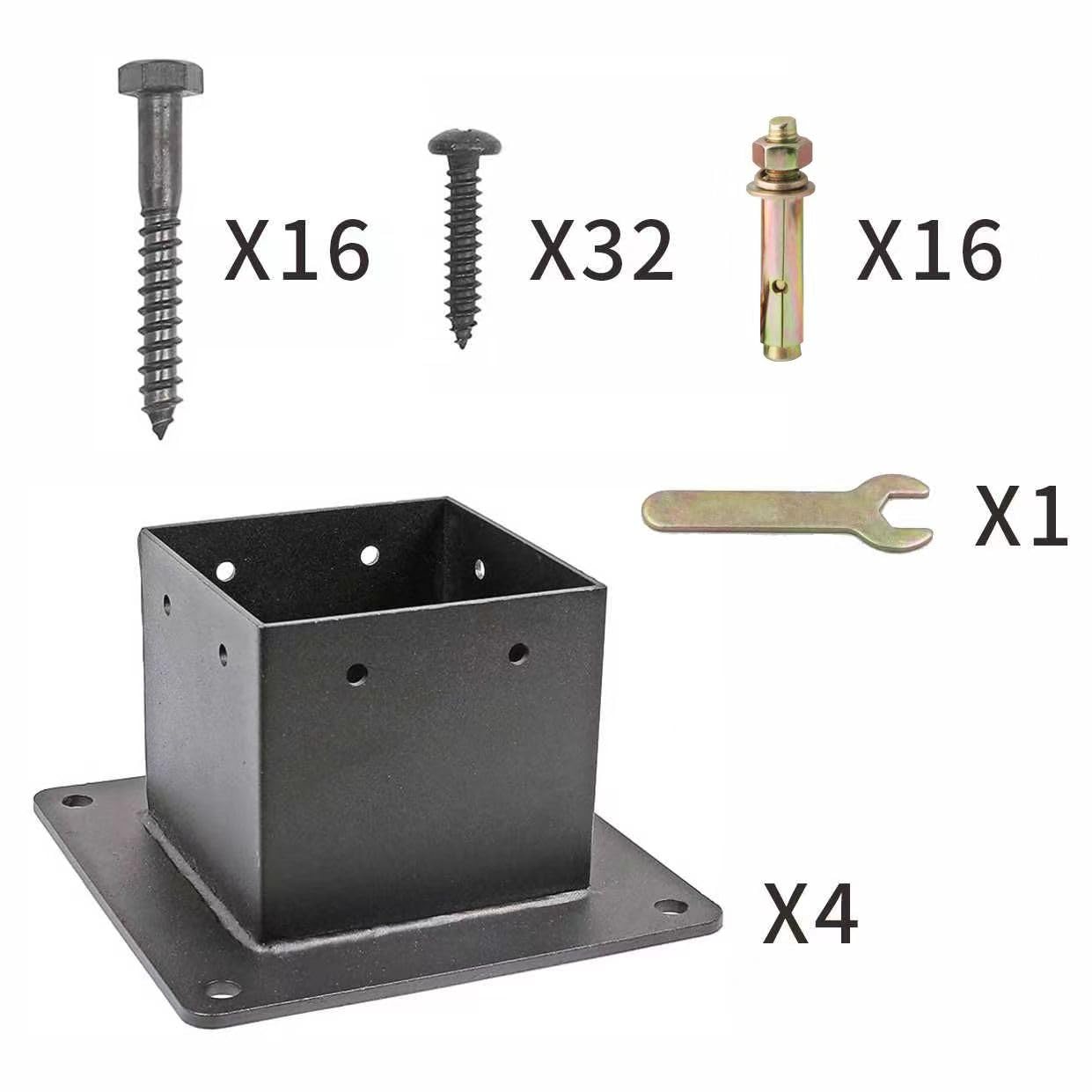 The Frame Base De Viga 4*4 Pulgadas, 100x100 Mm Interior 4mm Espesor ...