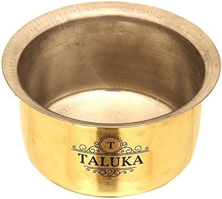 Buy P-TAL Brass Patila for Cooking | 100% Pure Brass Round Heavy Bottom ...