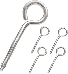 Amazon.com: OUSCHR 2.75 Inches Screw Eyes, Heavy Duty Screw Eye Hooks ...