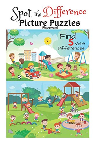 Spot the Difference Picture Puzzles "Playground" Find 5 Differences vol ...