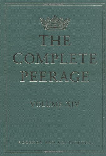 The Complete Peerage: Volume XIV: Amazon.co.uk: Hammond, Peter ...