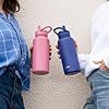 SHO Guzzler Water Bottle with Straw Lid - Leakproof Dishwasher Safe BPA ...