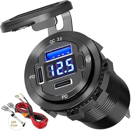 Amazon.com: 12V USB Outlet Surface Mount Lightweight PD USB C 30W and ...