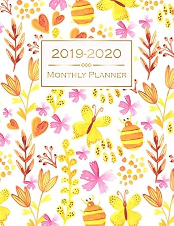 Amazon.com: 2019-2020 Monthly Planner: Two Year Calendar Planning Time ...