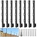 Amazon.com: TOPTGO 8 Pack Fence Post Extender, 23.5" Fence Barbed Wire ...