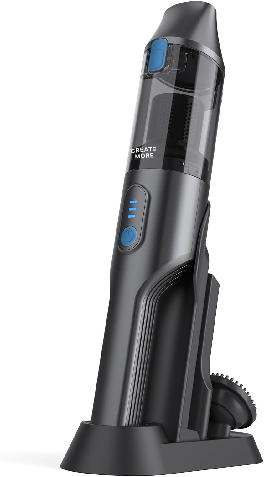 Handheld Vacuum, 12000pa Powerful Suction Wet & Dry Vacuum Cleaner ...