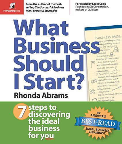 What Business Should I Start?: 7 Steps to Discovering the Ideal ...