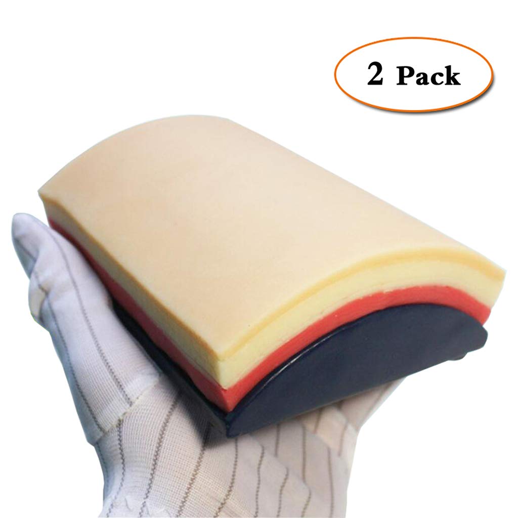 Buy LUCKFY Training Suture Pad Skin Model Practice with Curved Base ...