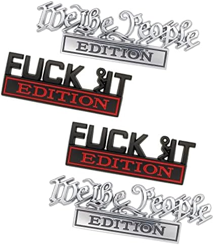 Amazon.com: 4 Pack Funny Car Emblem Badge Metal Stikcer Decal for Car ...