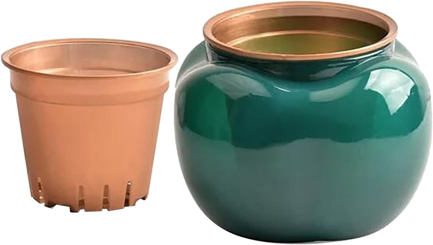 Amazon.com : FRAKYEN Plant Pots with Drainage Hole Double Layer Plastic ...