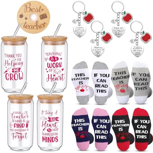 Amazon.com | Hushee 12 Pcs Christmas Teacher Appreciation Gift Set 6 ...