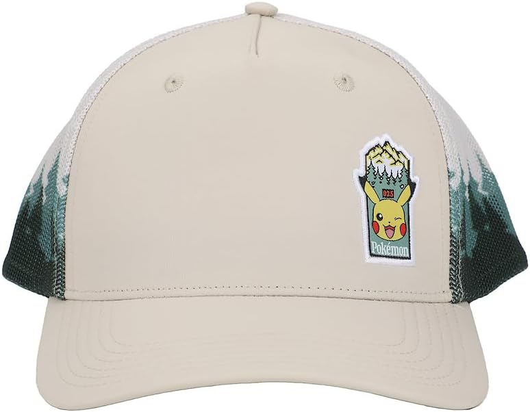 Amazon.com: Bioworld Pokemon Pikachu Forest Adult Baseball Cap ...