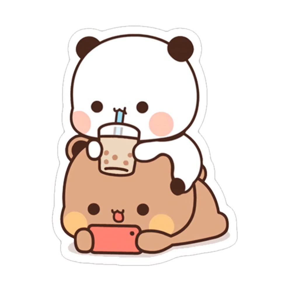 Bubu Is Watching Dudu While He Playing Games Sticker Bubu | Desertcart ...