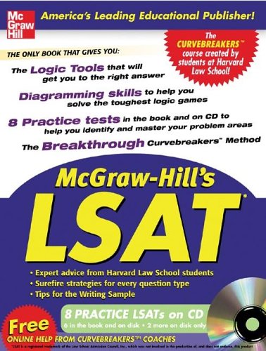 McGraw-Hill's LSAT with Cd-Rom: Curvebreakers: 9780071448048: Amazon.com: Books