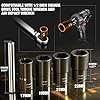 Dynofit 5-Piece Twist Socket Set 1/2" Drive Impact Extractor Tool for ...