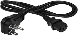 Amazon.com: SF Cable, 3 ft Universal Wall Side Right Angle Power Cord ...