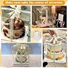 Amazon.com: Oungy 5 PCS Clear Cake Box 10 x 10 x 9 Inch Tall Cake Box ...