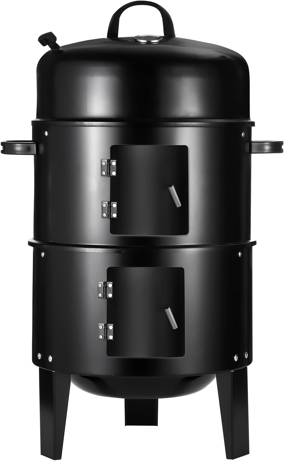 Amazon.com : 16.5 Inch Charcoal Smoker Grill with Thermometers and Air ...