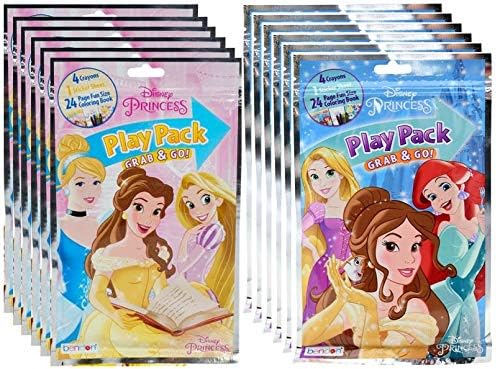 Amazon.com: Disney Princess Play Pack Grab and Go for Kids ~ Bundle of ...