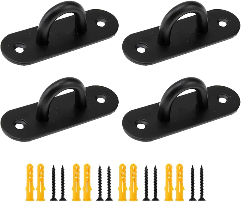 Amazon.com: ccHuDE 4 Sets Stainless Steel Pad Eye Plates Ceiling Hook ...