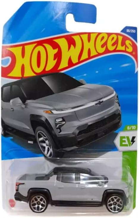 Amazon.com: Hot Wheels Silverado EV RST Diecast Car, HW EV Series, 1:64 ...