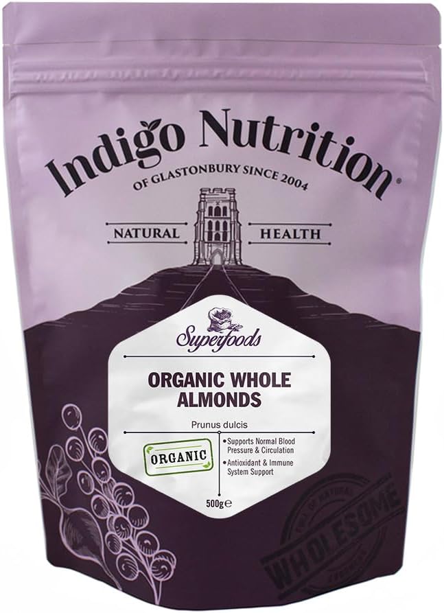 Indigo Herbs Organic Almonds 500g : Amazon.co.uk: Grocery