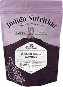 Indigo Herbs Organic Almonds 500g : Amazon.co.uk: Grocery