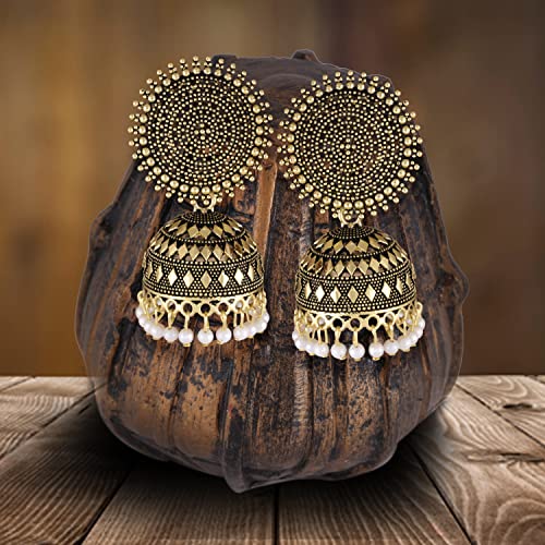 Buy MEENAZ Peacock Big Round Jhumkas Jhumka jhumki Earrings set Ear ...