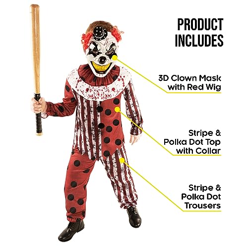 Morph Costumes Scary Clown Costume Kids – Horror Killer Clown Costume ...