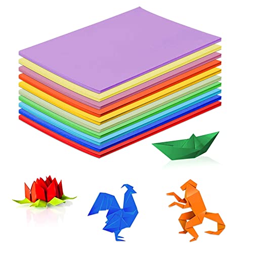 10 Colors 100 Sheets Coloured Paper A4 Coloured Paper 70g Handmade ...