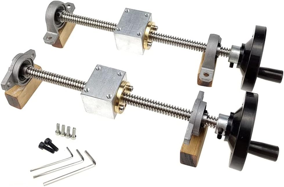 Amazon.com: Handwheel Lead Guide Rail Screw T10 Lead Screw 10mm 250 300 ...
