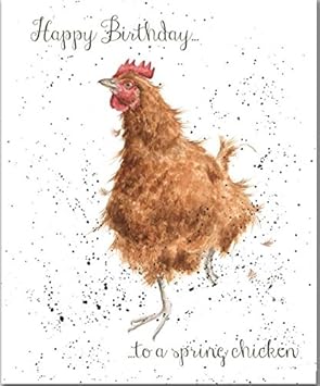 Wrendale Designs - 'Spring Chicken' Card : Amazon.co.uk: Stationery ...