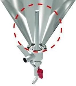 Amazon.com: Grainfather Conical Fermenter Dual Valve 160mm Liquid Inlet ...