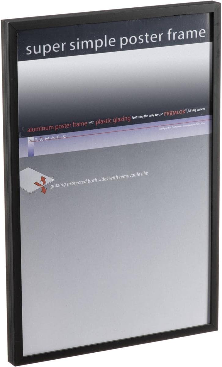 Amazon.com: Framatic Superlight Aluminum Poster Frame for 14x18" Photo ...