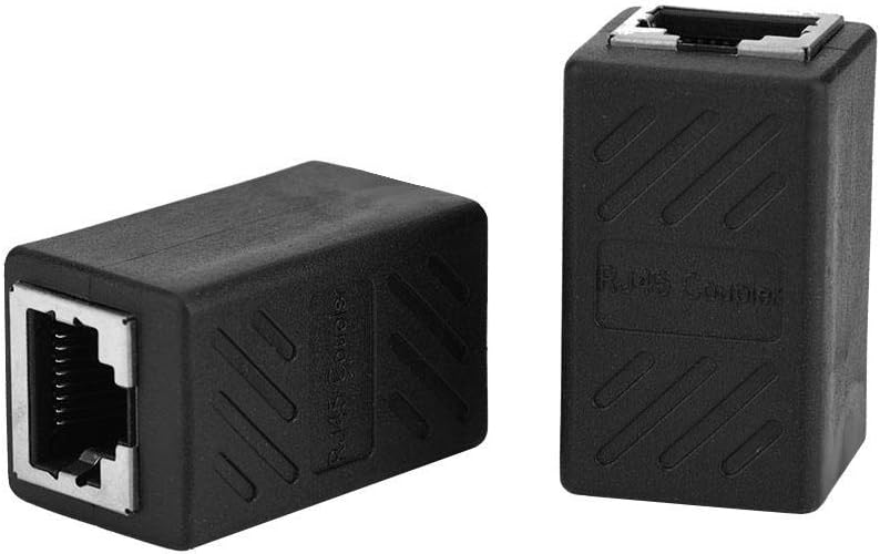 Extensor de Cable, 2PCS RJ45 Hembra a Hembra Adaptador LAN de Red ...