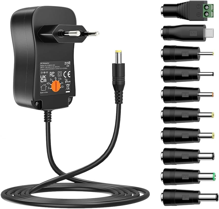 [Versione Aggiornata] PChero 30W CA/CC Adattatore di Alimentazione ...